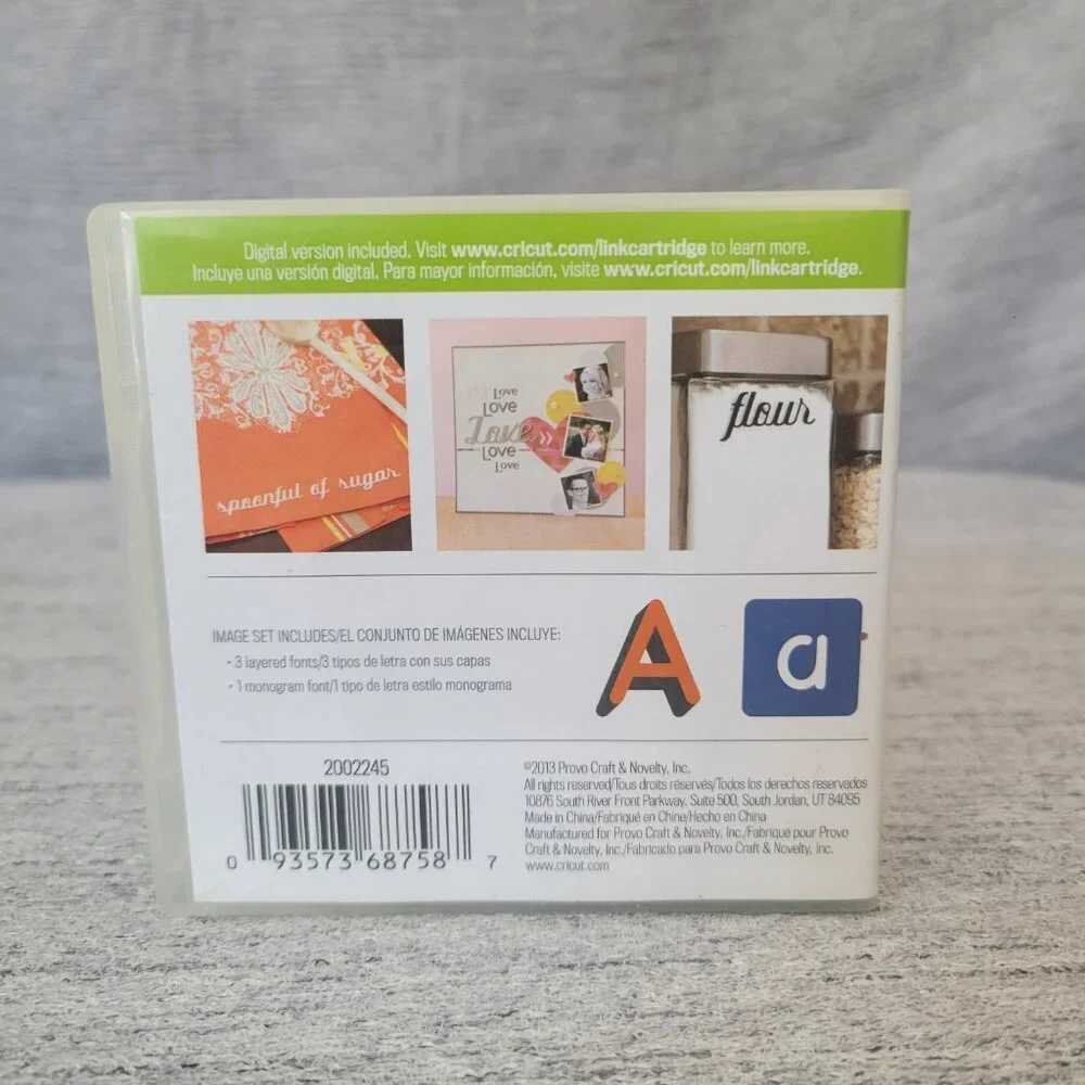 Cricut | Office | Cricut Library Fonts Cartridge And 2 Pk Cutaway Cards ...